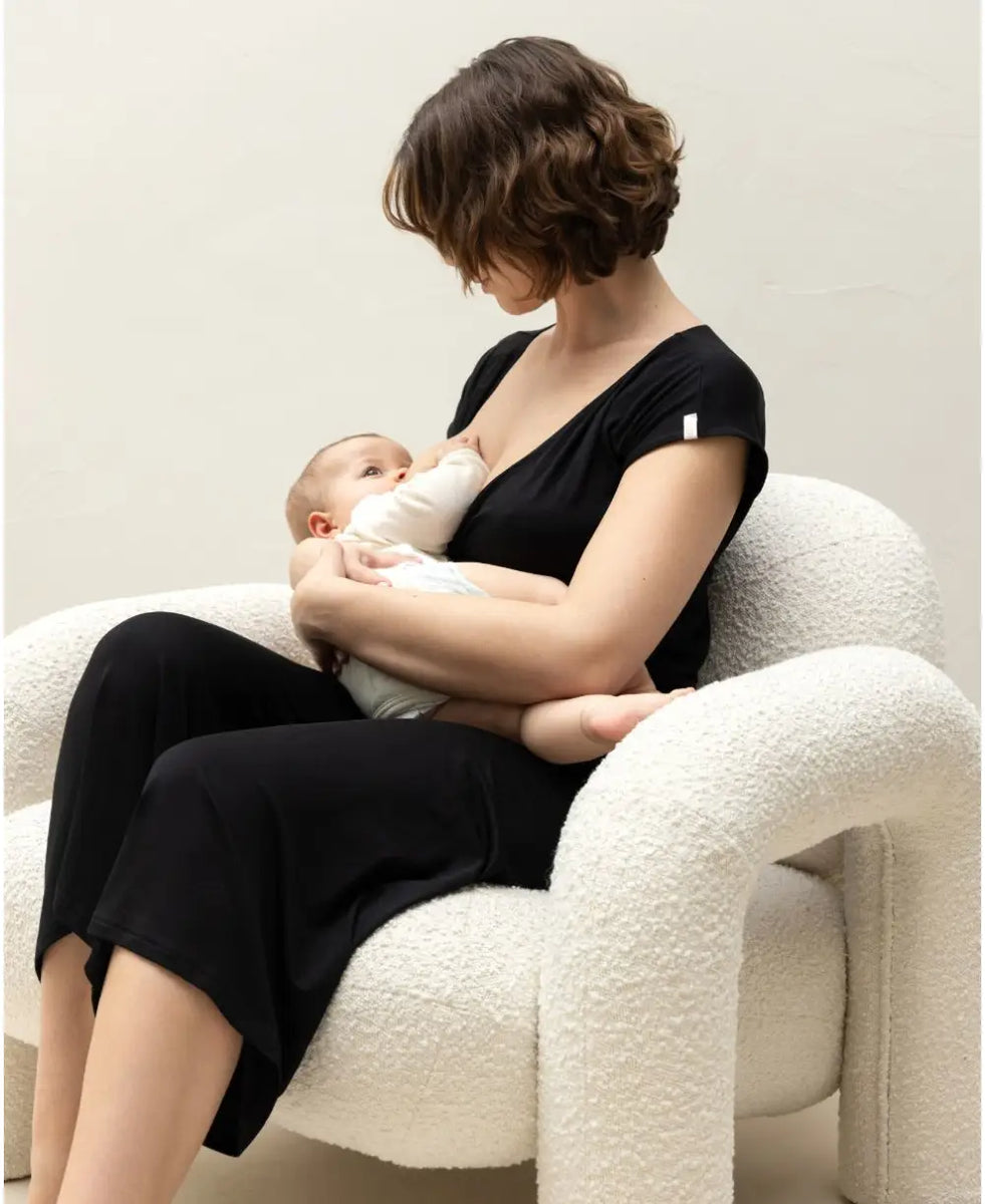 Maternity pants 7/8th Origin Black | Cache Cœur – Cache Cœur US