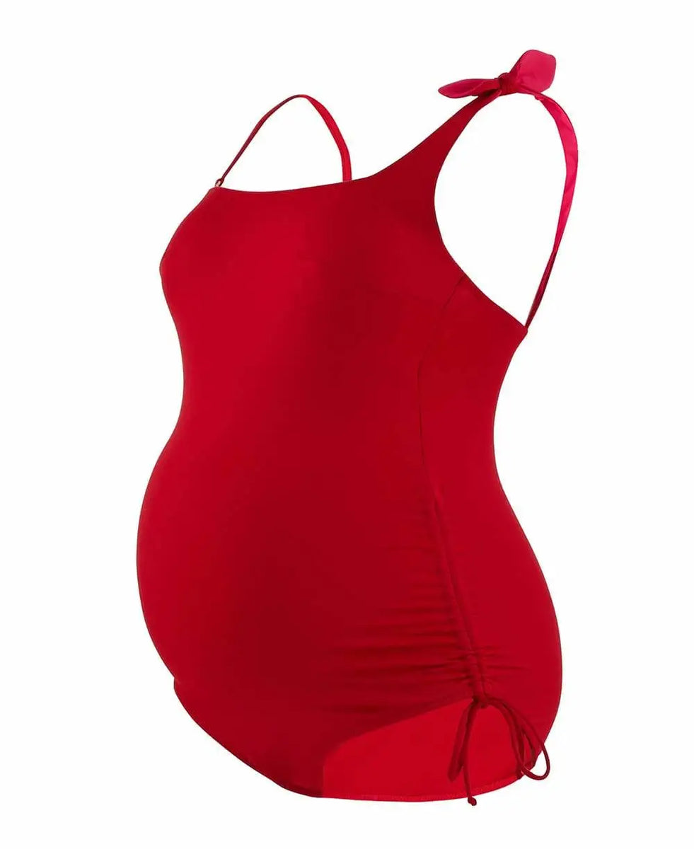 Maternity swimsuit Dolce red - Cache Coeur – Cache Cœur US