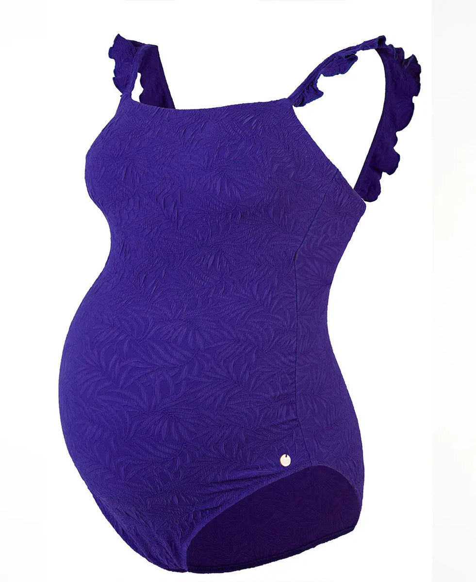 Maternity swimsuit Maldives violet | Cache Coeur – Cache Cœur US