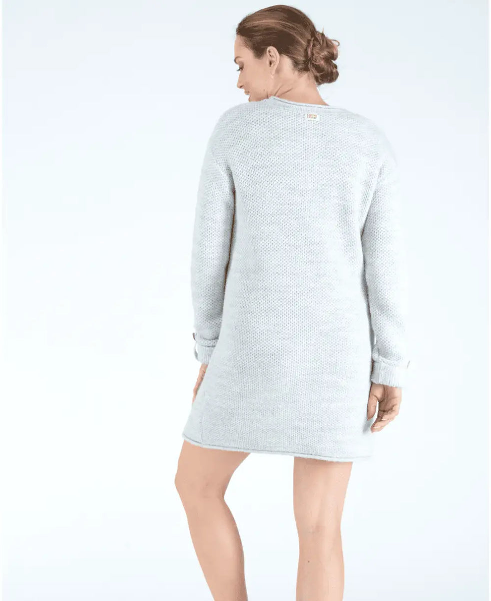 Pregnancy and nursing dress Honey pearl gray | Cache Coeur – Cache Cœur US